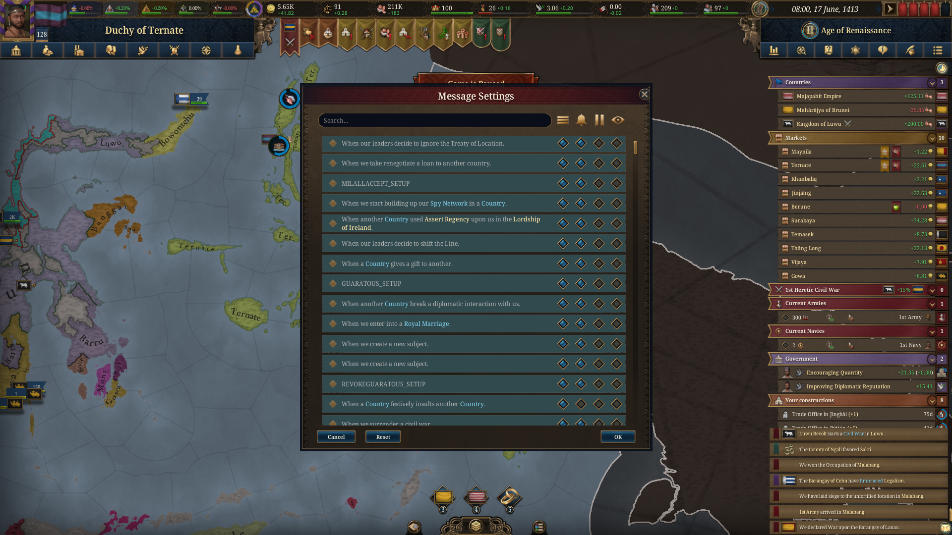 In Review - Message Settings, some entries are not localized or missing text. | Paradox ...